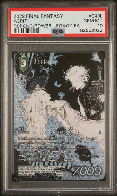 2022 FINAL FANTASY RESURGENCE OF POWER #049L AERITH FA - PSA 10 — Card ...