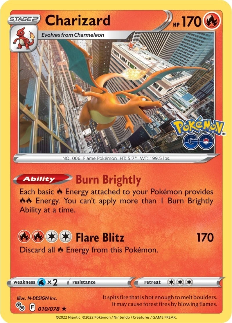 Charizard (010/078) (PGO) — Card Masters