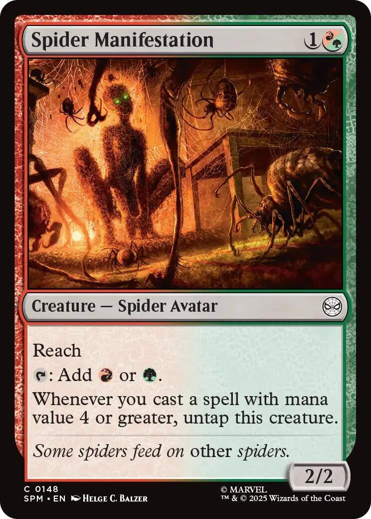 Spider Manifestation (148) (SPM) — Card Masters