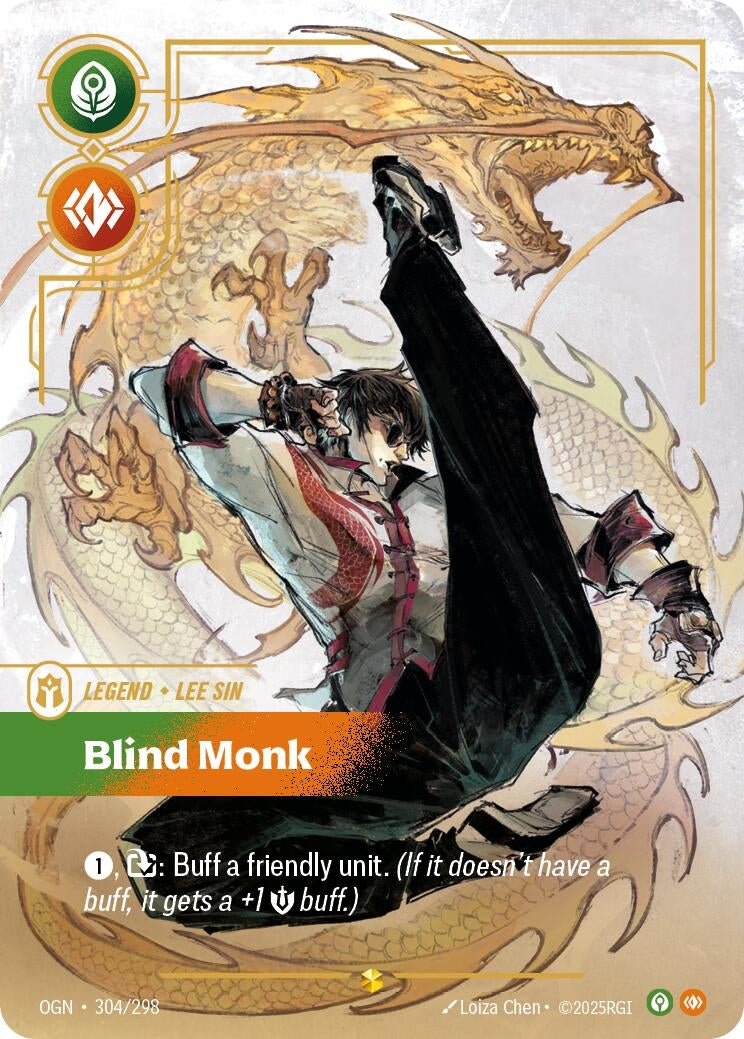 Lee Sin - Blind Monk (Overnumbered) (304/298) (Origins) — Card Masters