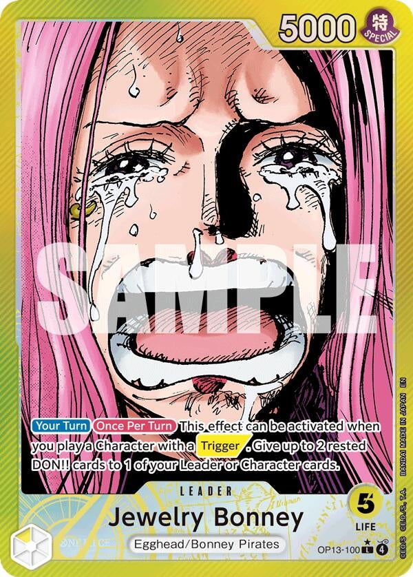 Jewelry Bonney (100) (Alternate Art) (OP13-100) (Carrying On His Will ...