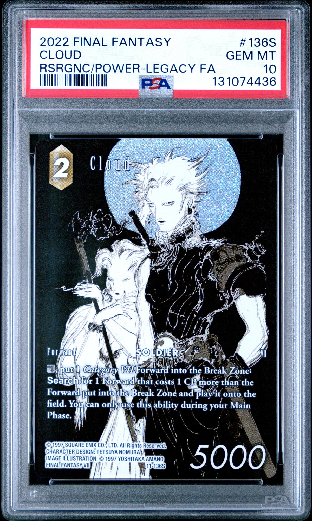 2022 FINAL FANTASY RESURGENCE OF POWER #136S CLOUD RSRGNC/POWER-LEGACY ...