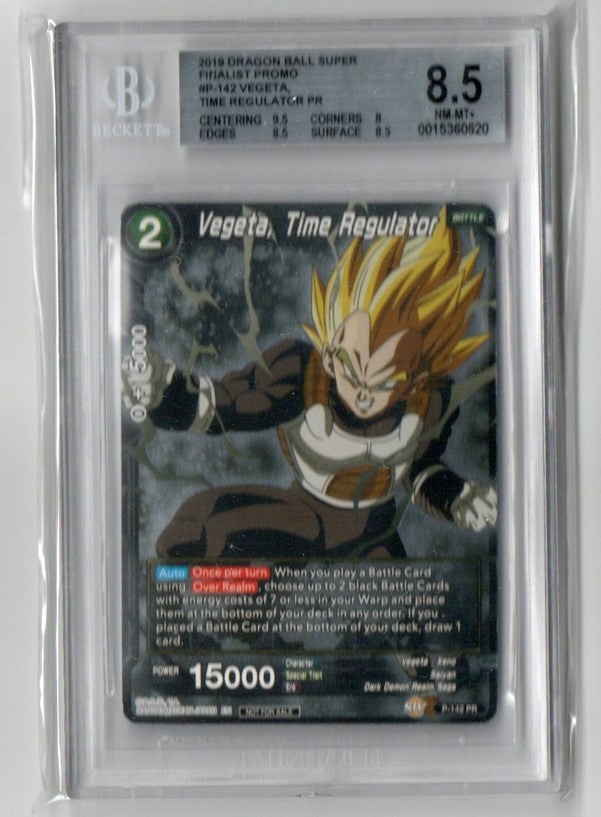Vegeta, Time Regulator - P-142 - Beckett 8.5 — Card Masters
