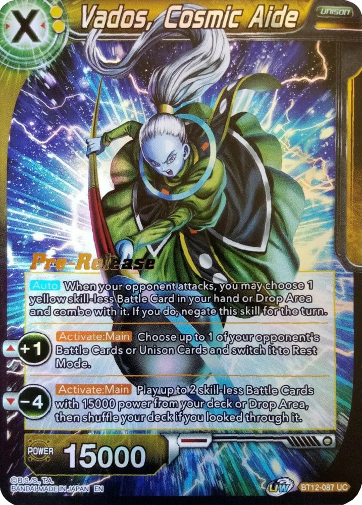 PRE-RELEASE - Vados, Cosmic Aide - BT12-087 — Card Masters