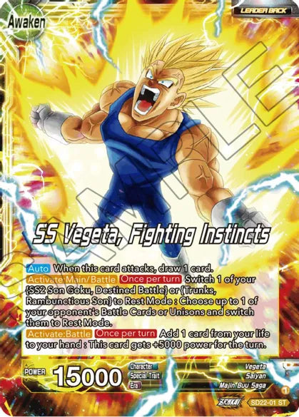 Vegeta // SS Vegeta, Fighting Instincts - SD22-01 — Card Masters