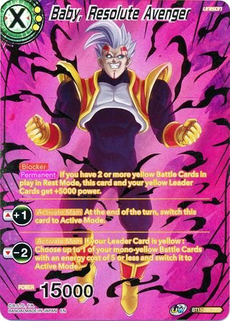 Baby, Resolute Avenger - BT11-094 - Special Rare - 2nd Edition — Card ...